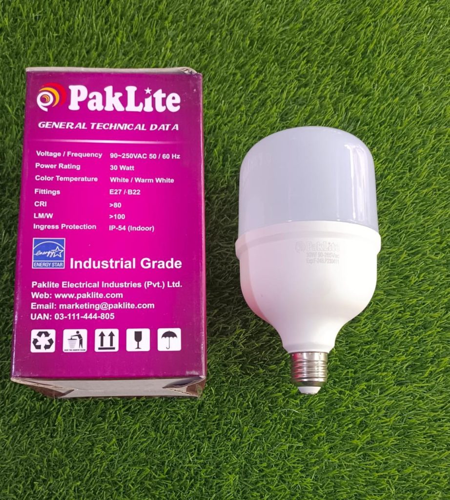 PAKLITE LED BULB 30 WATTS - ElectricStores.pk