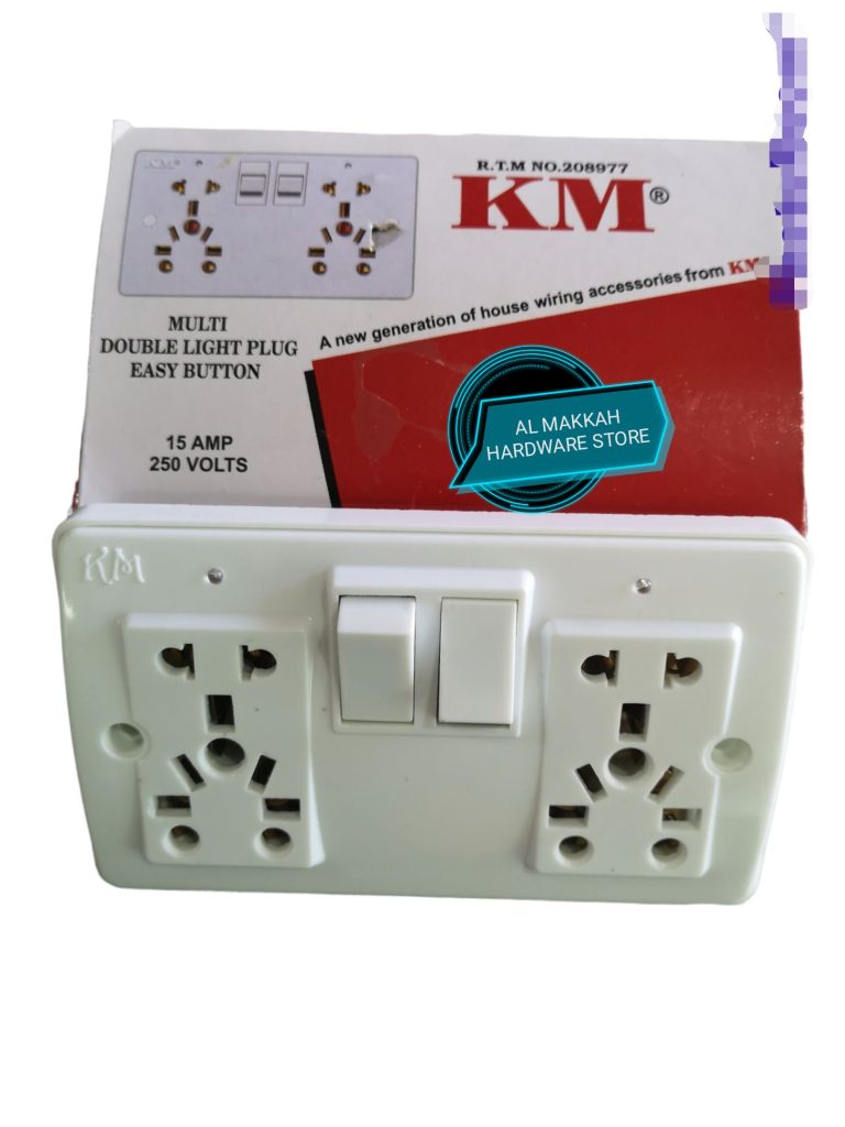 KM Double Light Plug - ElectricStores.pk